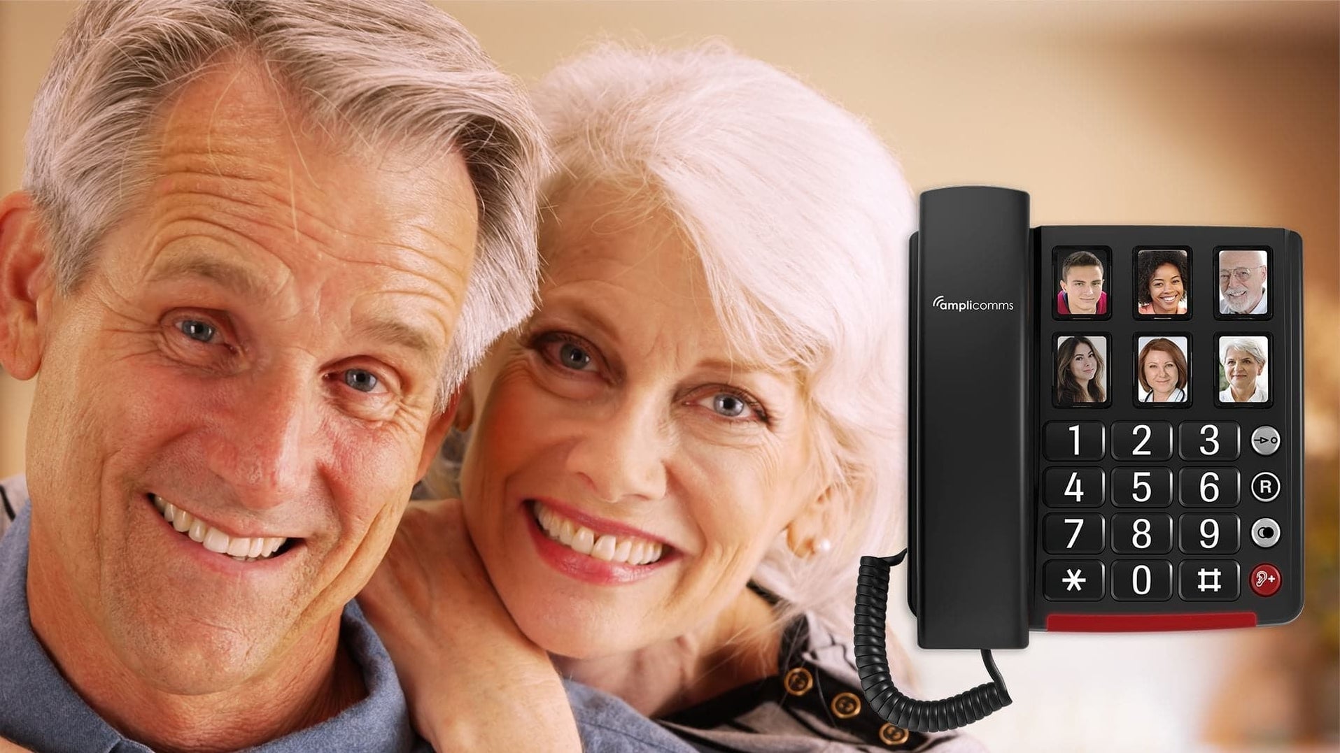 Amplicomms Bigtel 40 Plus Extra Loud Telephone with Big Buttons - Story ...