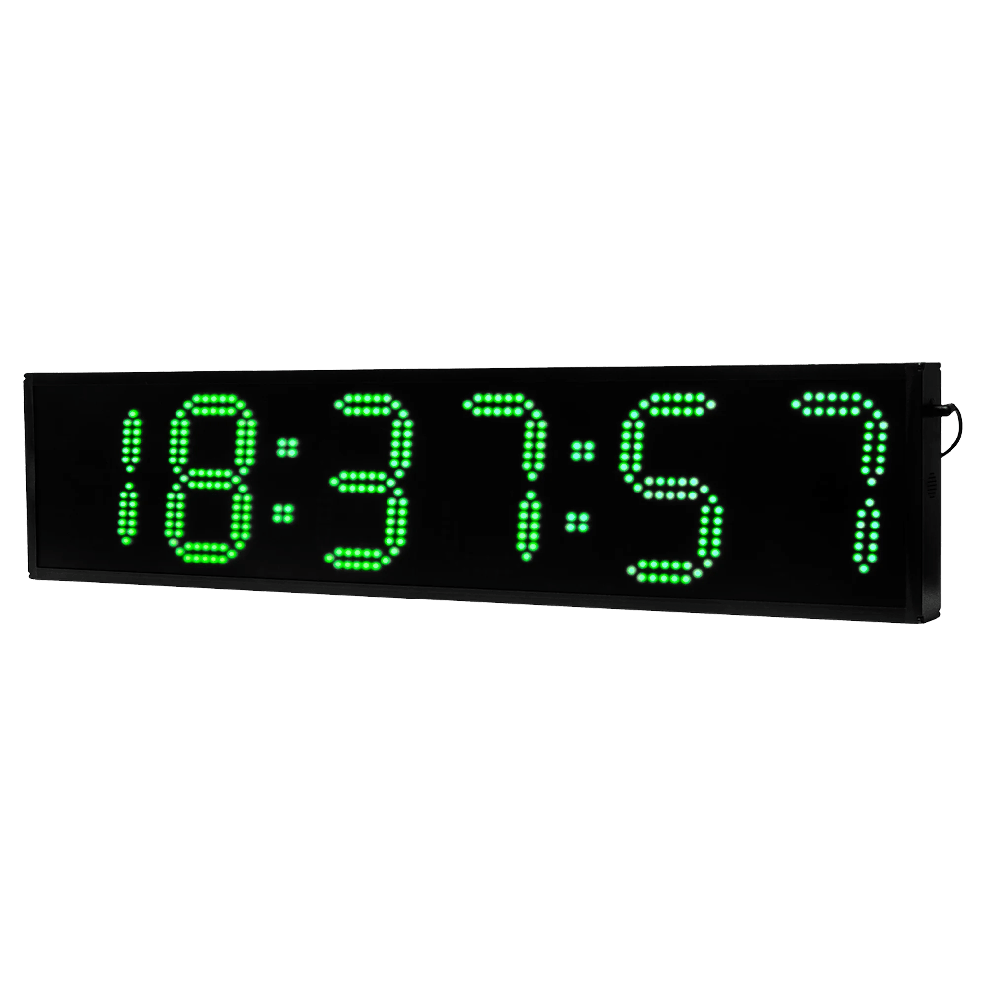LED Remote Controlled Clock - Green / 88 cm - Story & Sons