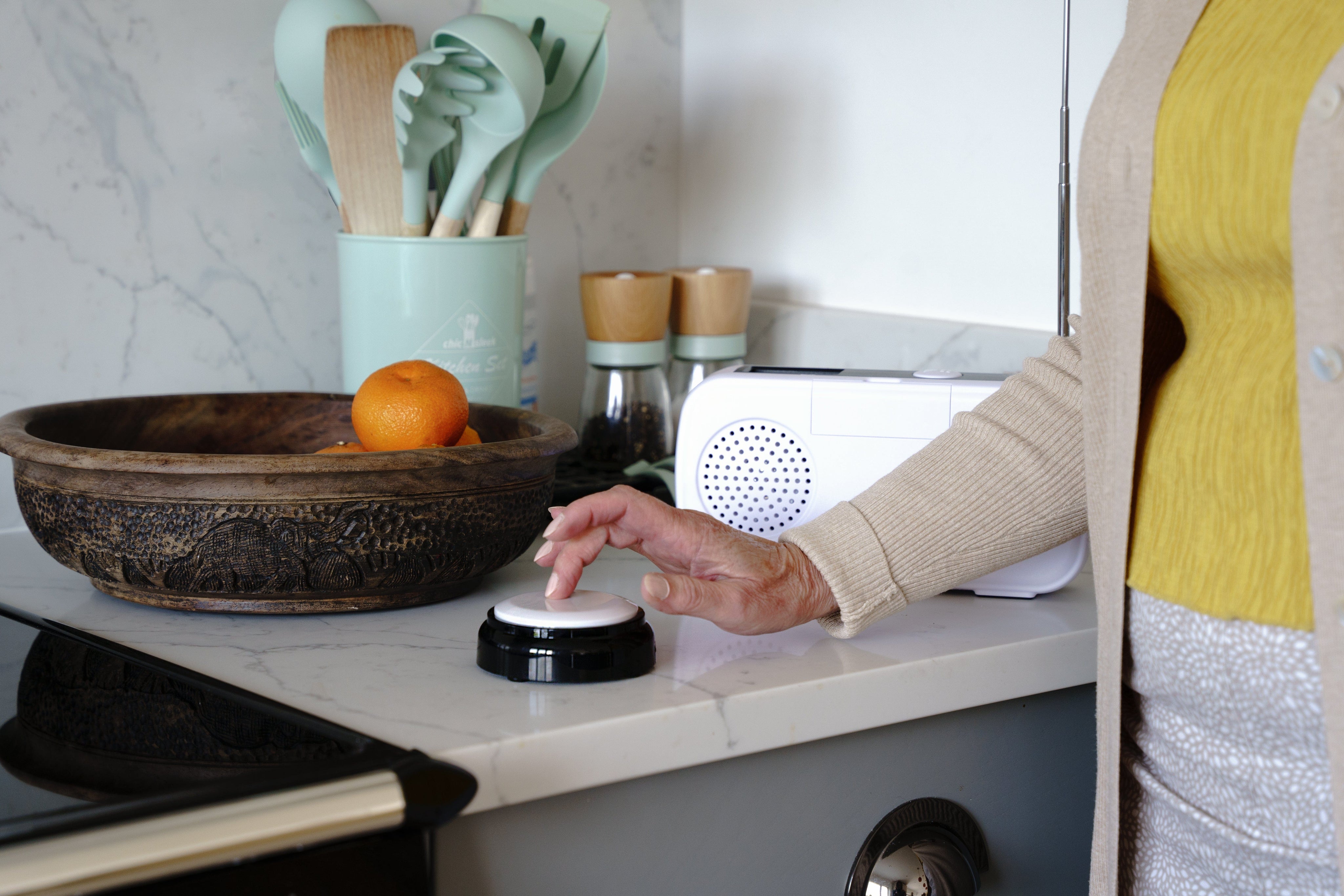 Ravencourt Living Talking Button Clock - Story & Sons