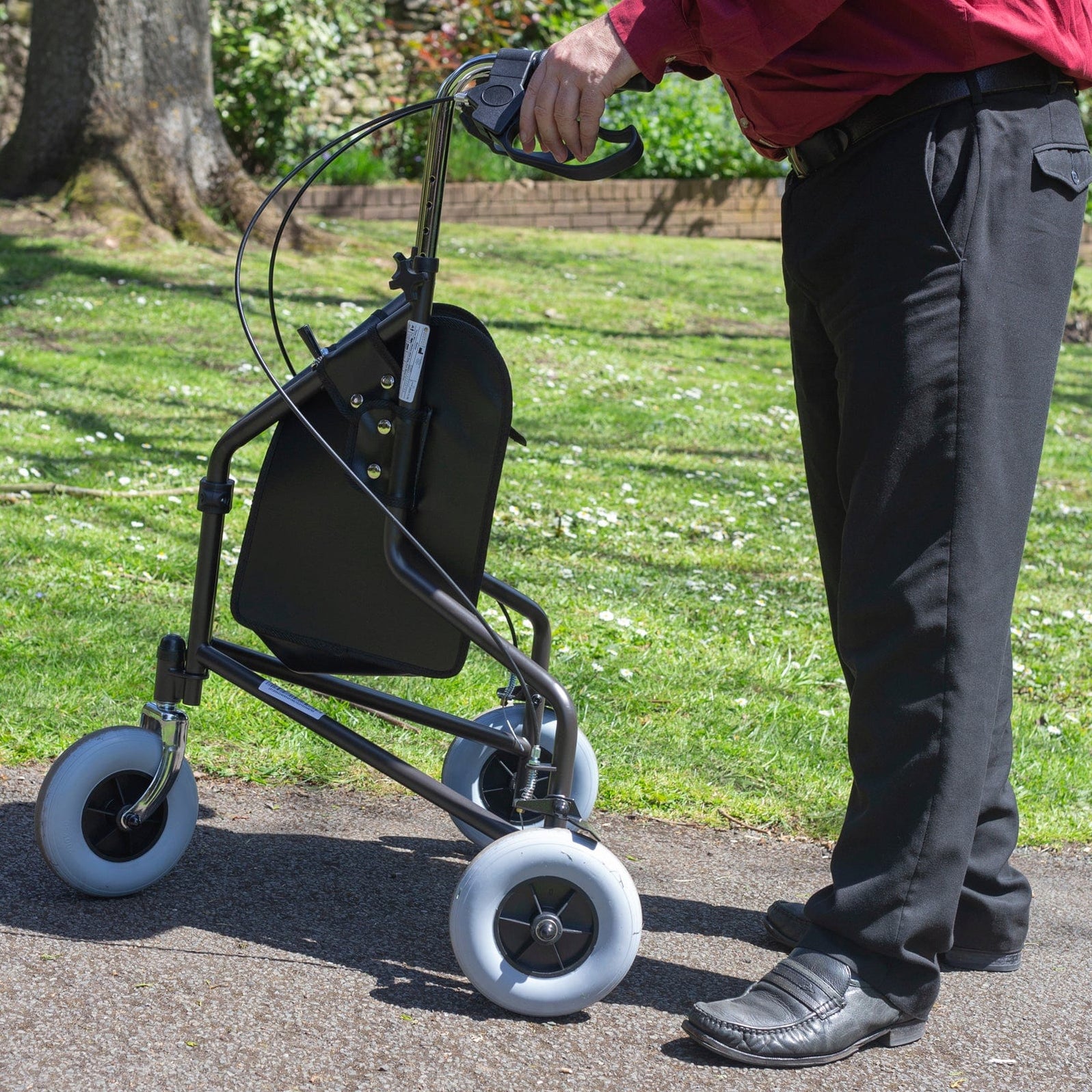 Cooper 3 Wheel Folding Rollator with Shopping Bag - Story & Sons